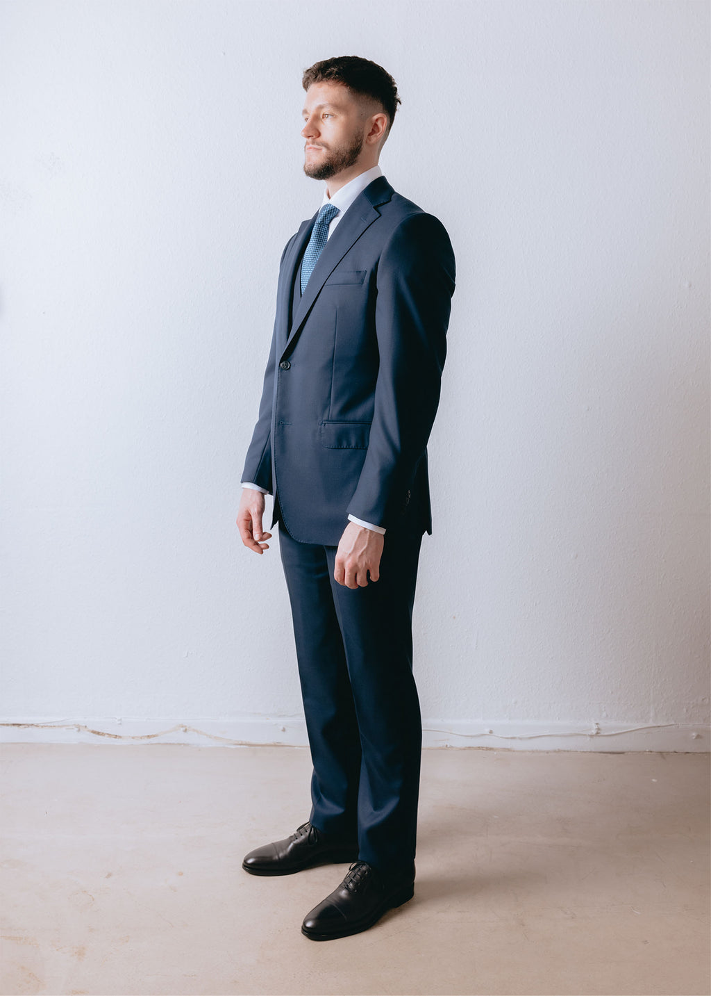 Light Navy Blue Wool Jacket